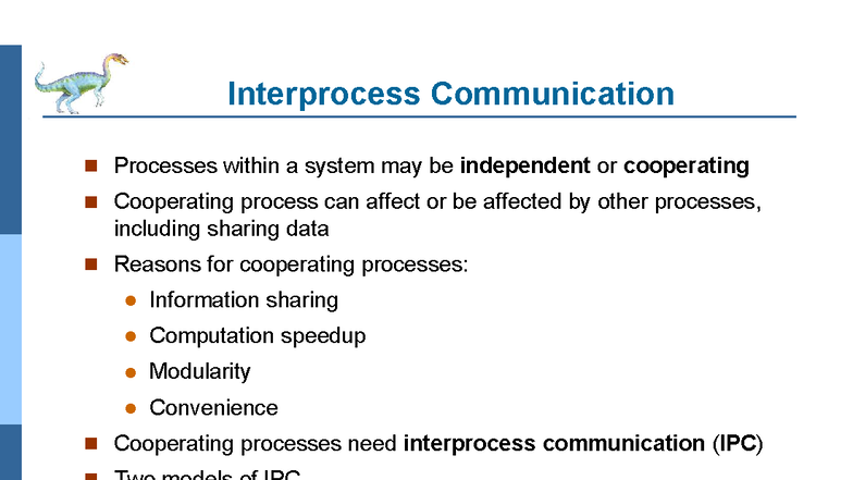 Interprocess Communication and Synchronization - CBS1006 - Studocu