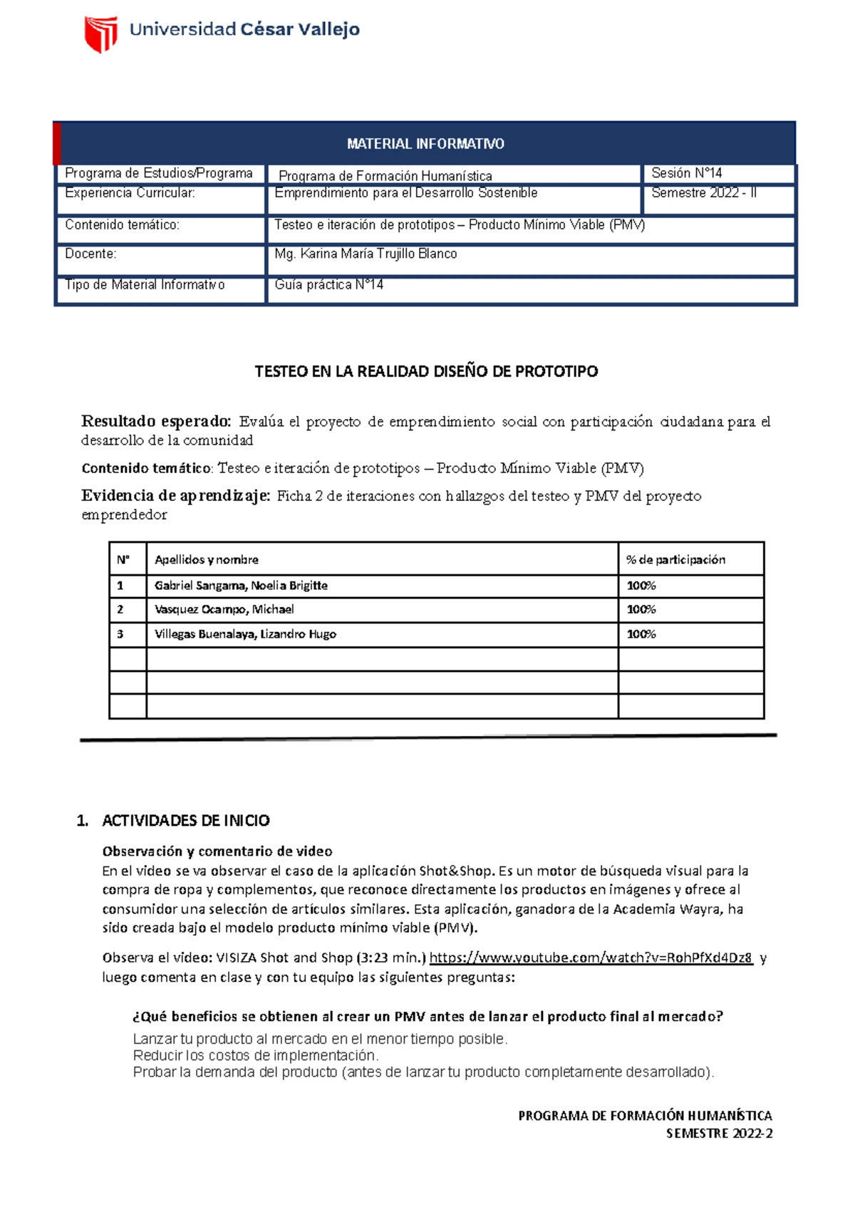 Guía Práctica N° 15: Presentación de Proyecto en Estilo Pitch ...