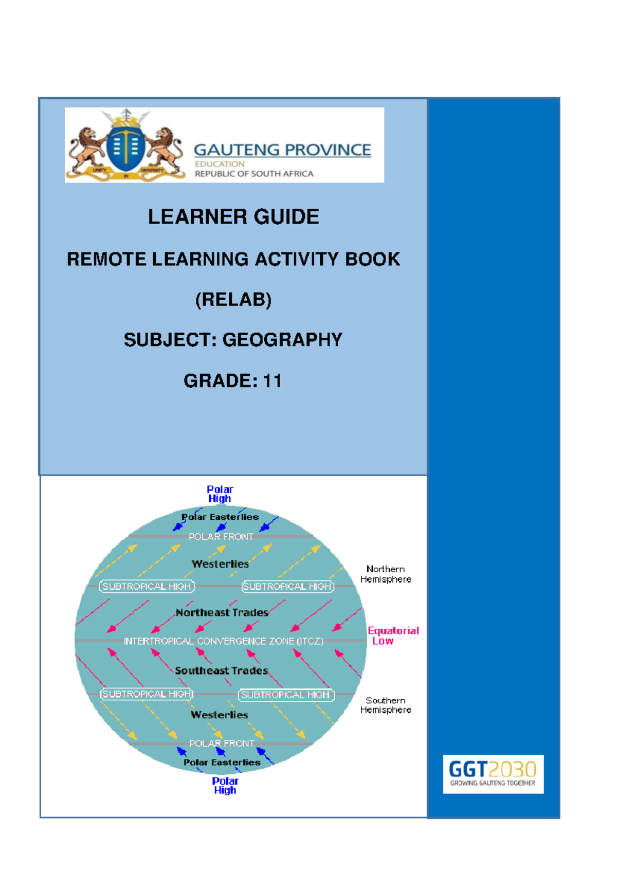 Geography Grade 11 RELAB Learner Guide: Remote Learning Activities ...