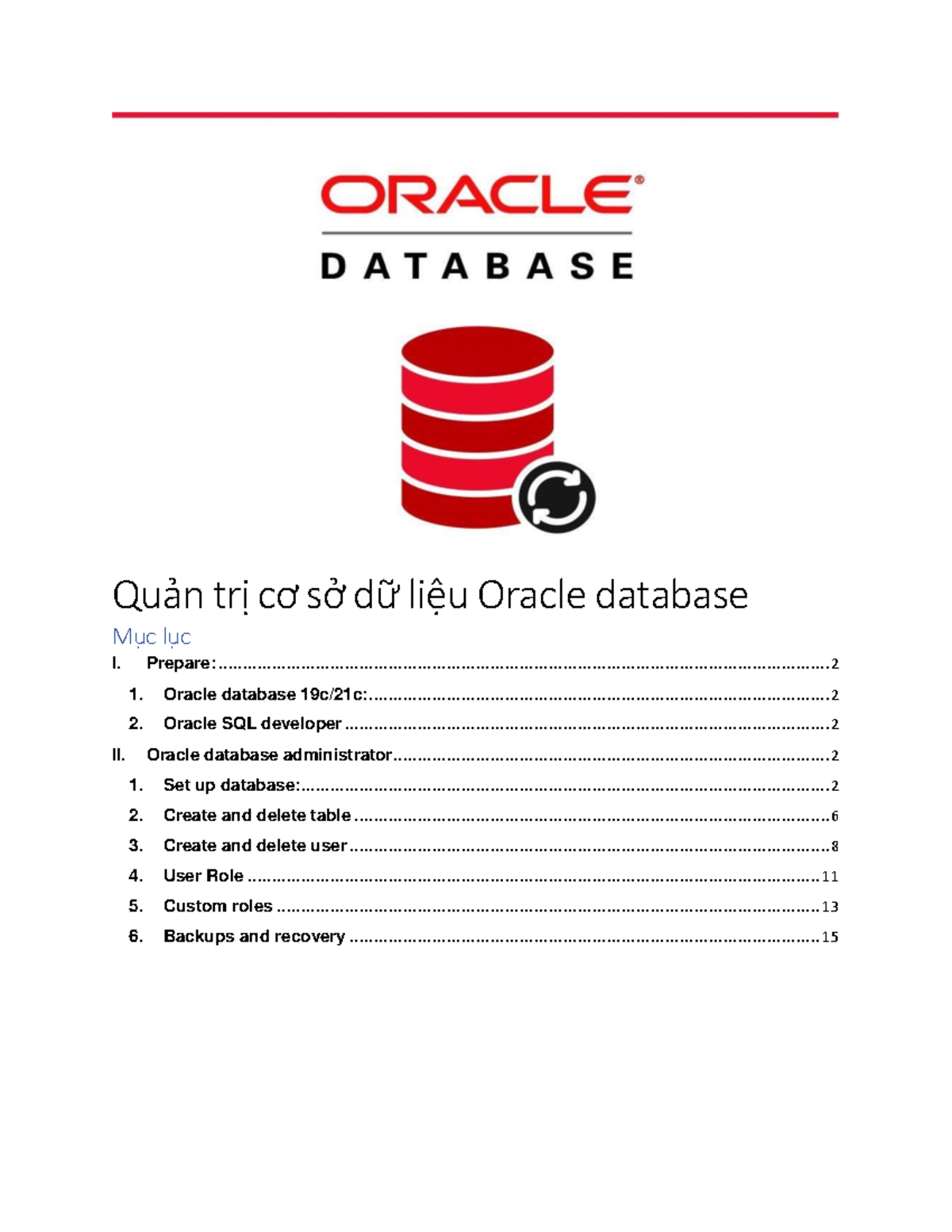 Lab 6: Oracle Database Administration & User Management Guide - Studocu