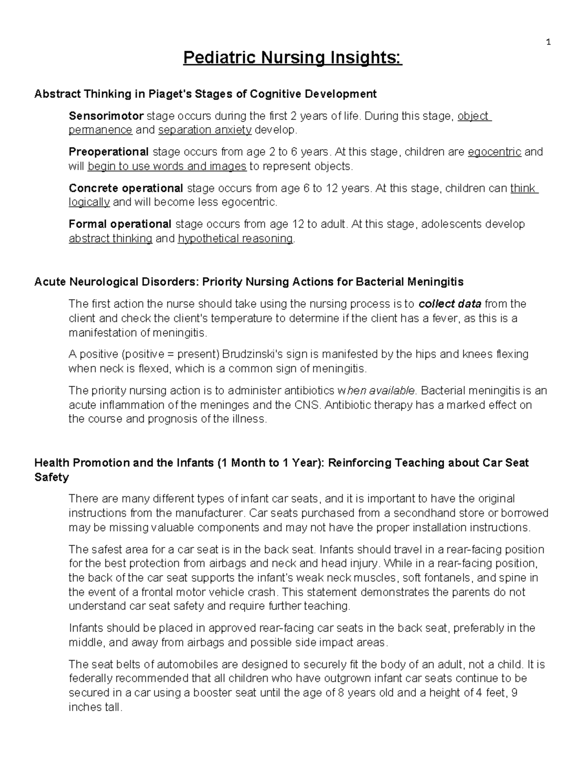 Pediatric Nursing Insights: Key Considerations for Development & Care ...