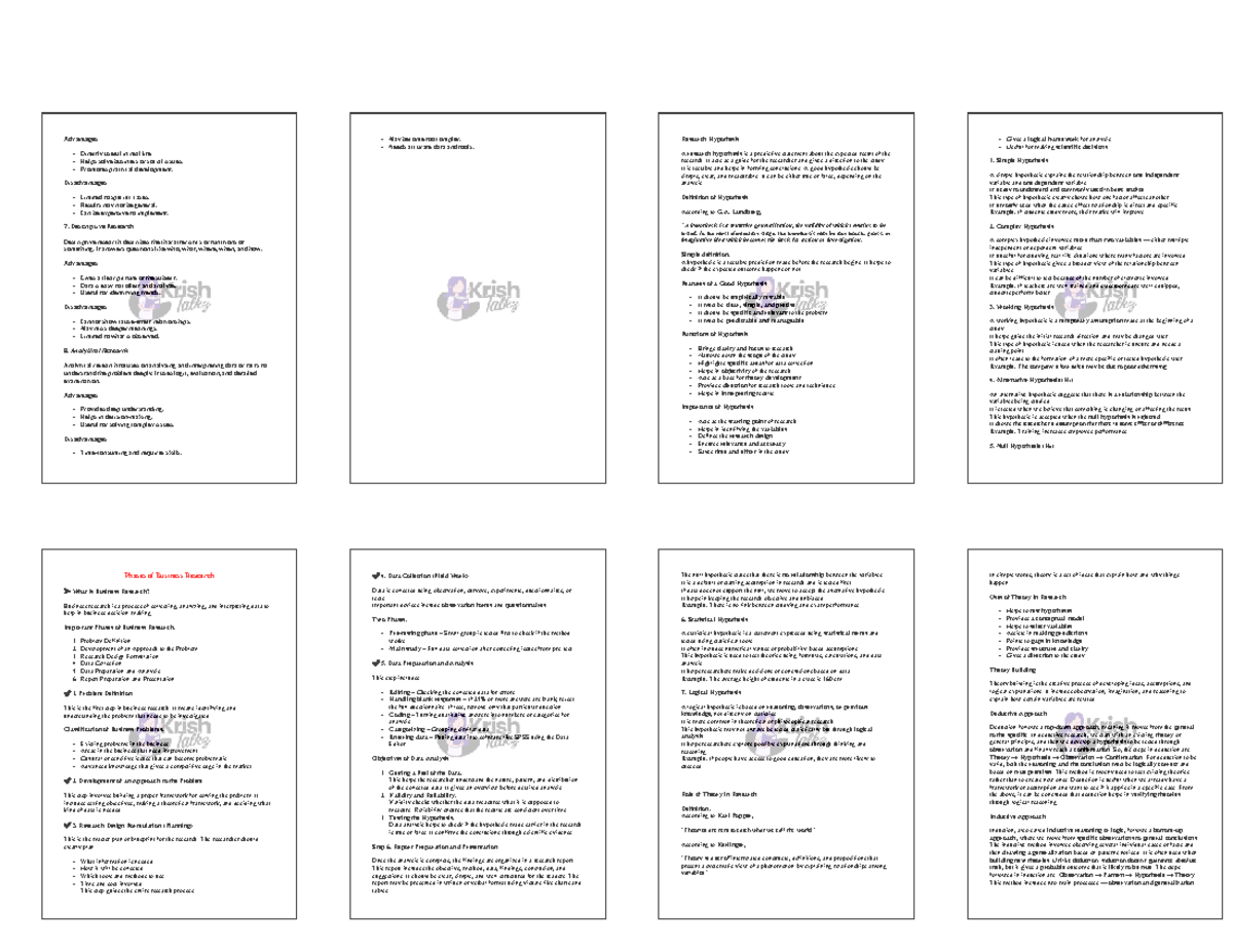 5th Sem BCom BBA - BRM Full Chapters Study Guide - Studocu