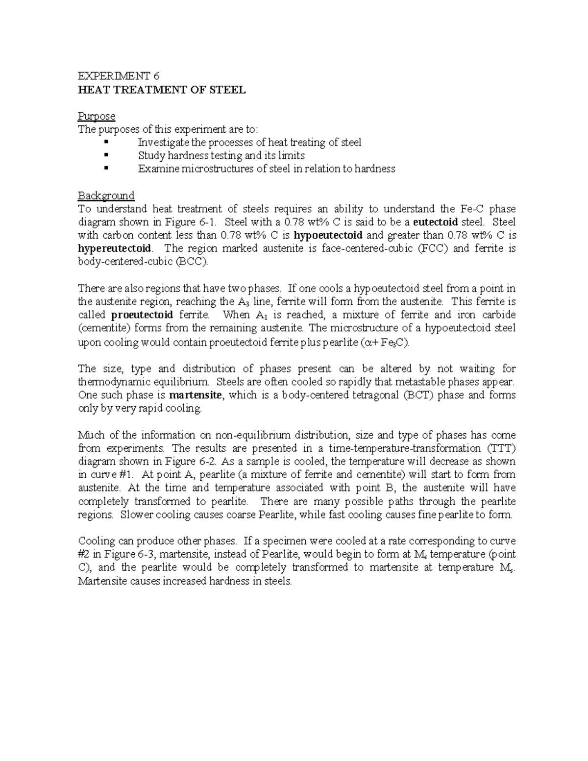 6-Heat Treatment of Steel: Understanding Hardness and Microstructure ...