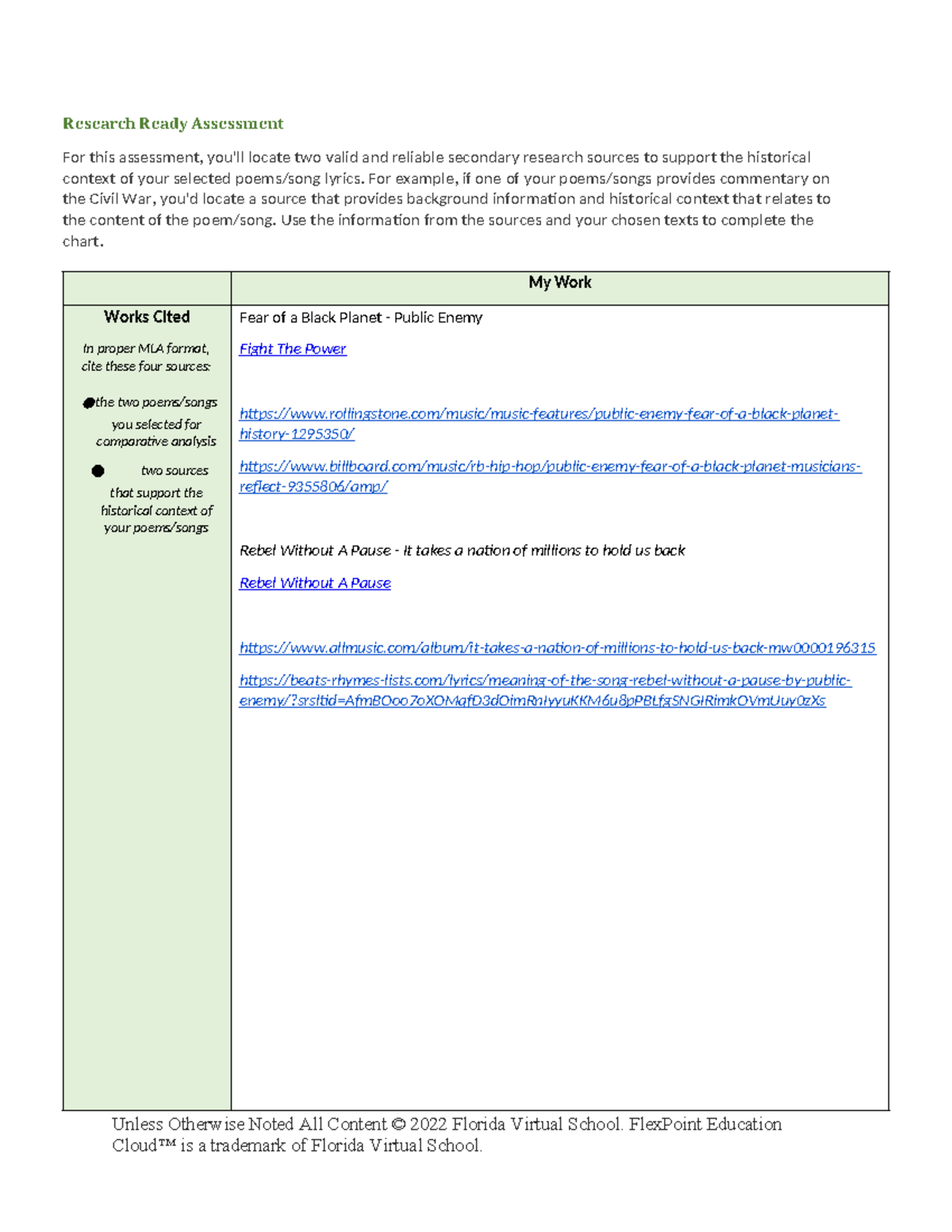 Research Ready Assessment Rubric for Historical Context Analysis - Studocu
