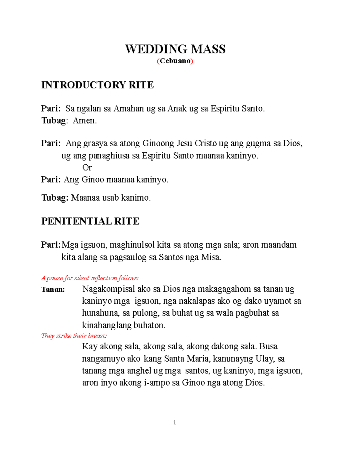 Script what does the priest say at a wedding | Beachweddingtips.com