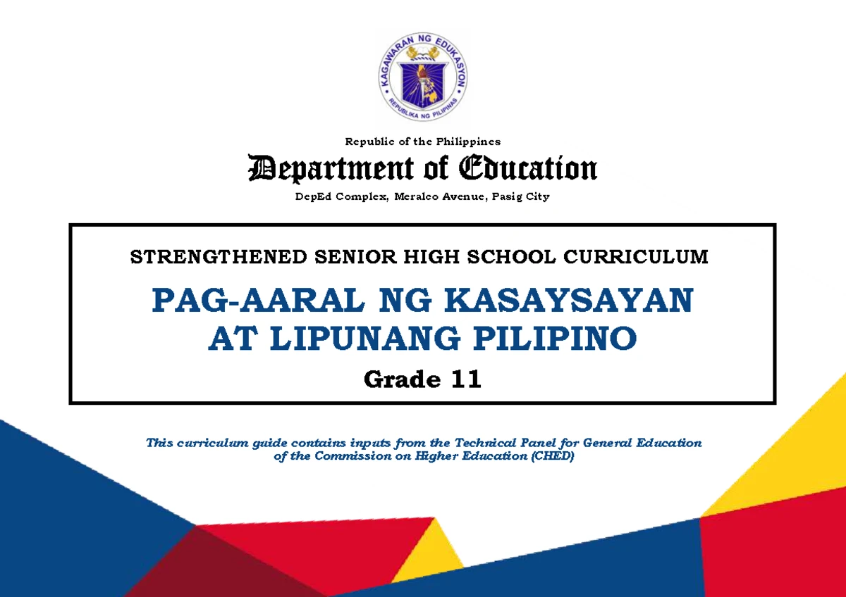 Lesson Exemplar: PKLP Unang Markahan sa Kasaysayan at Lipunang Pilipino ...