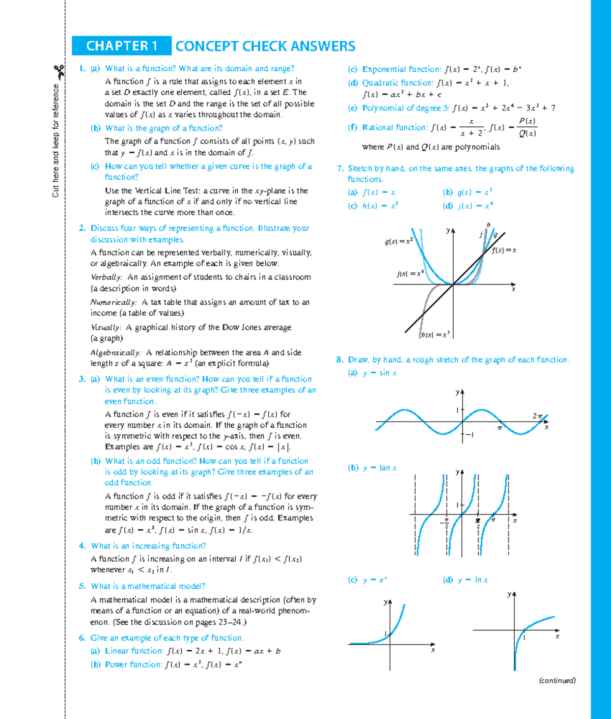 Stewart Calc ET 9e Chapter 1 & 2 Concept Check Answers - Studocu