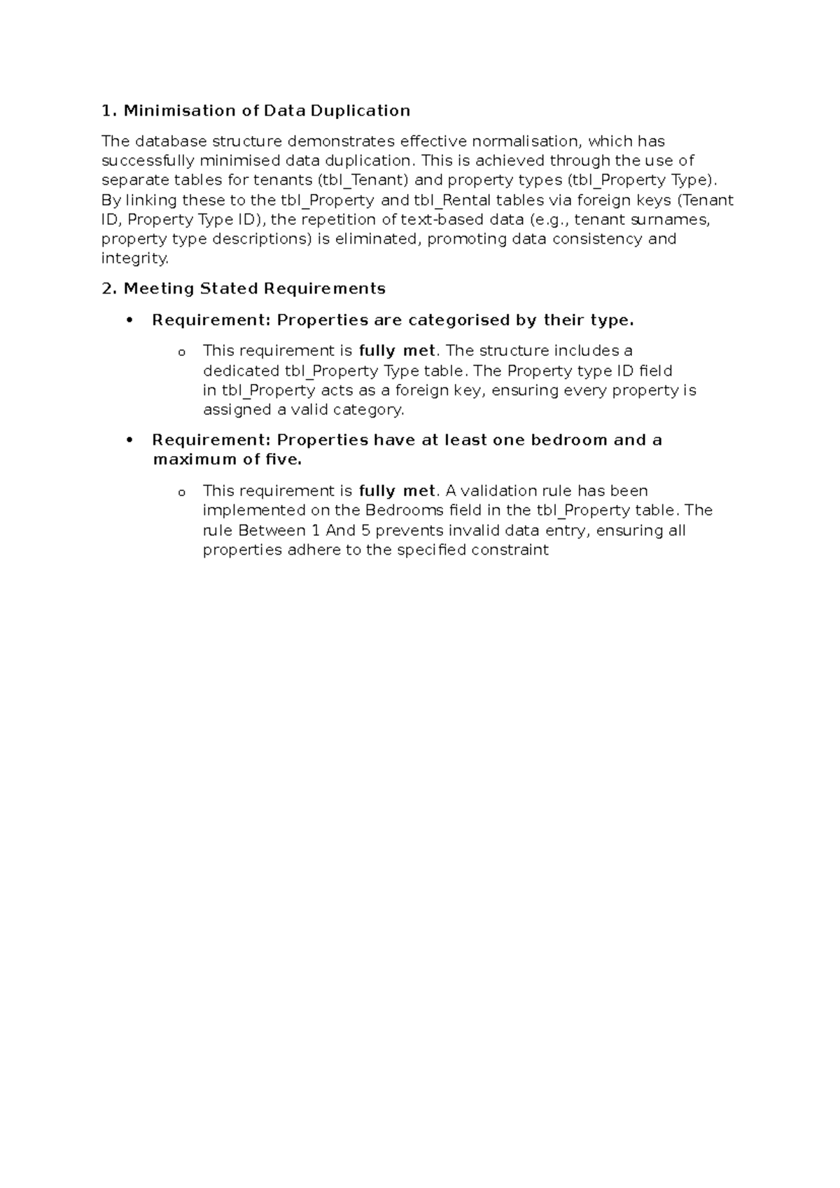 Database Normalisation & Data Duplication Minimisation (Course Code ...