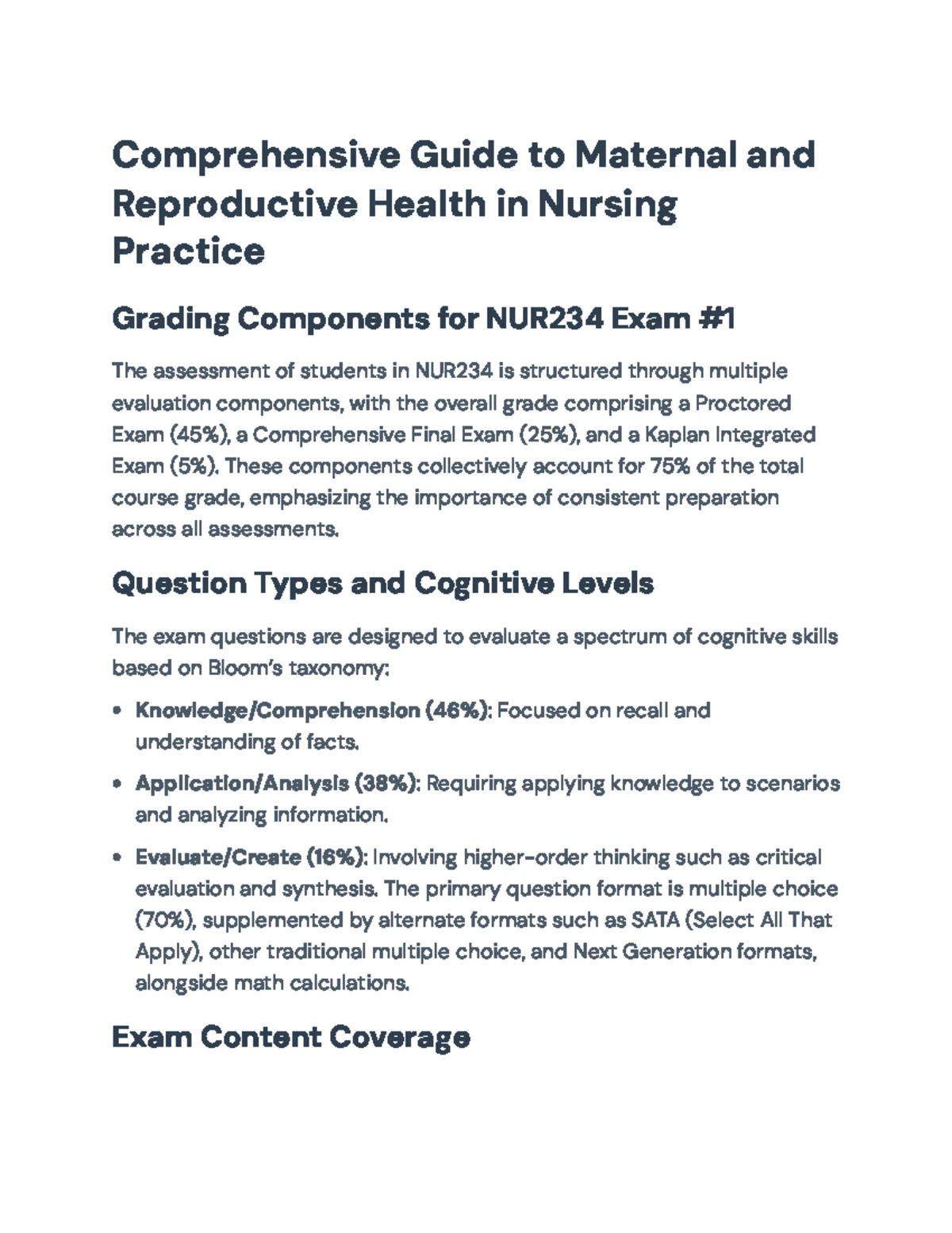 Comprehensive Study Guide for Pediatric Occupational Therapy (OTA ...