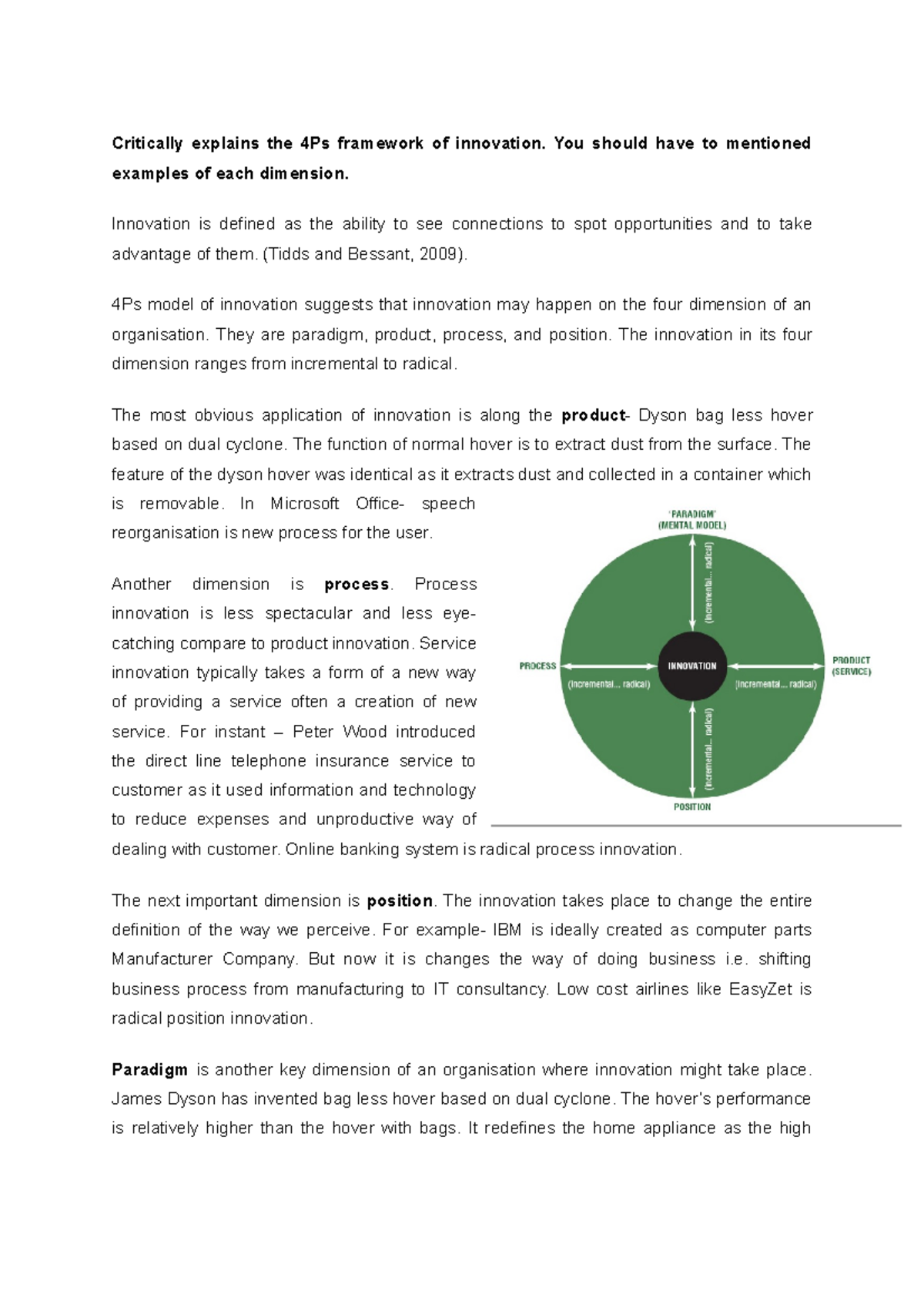 Understanding the 4Ps of Innovation: Paradigm, Product, Process ...