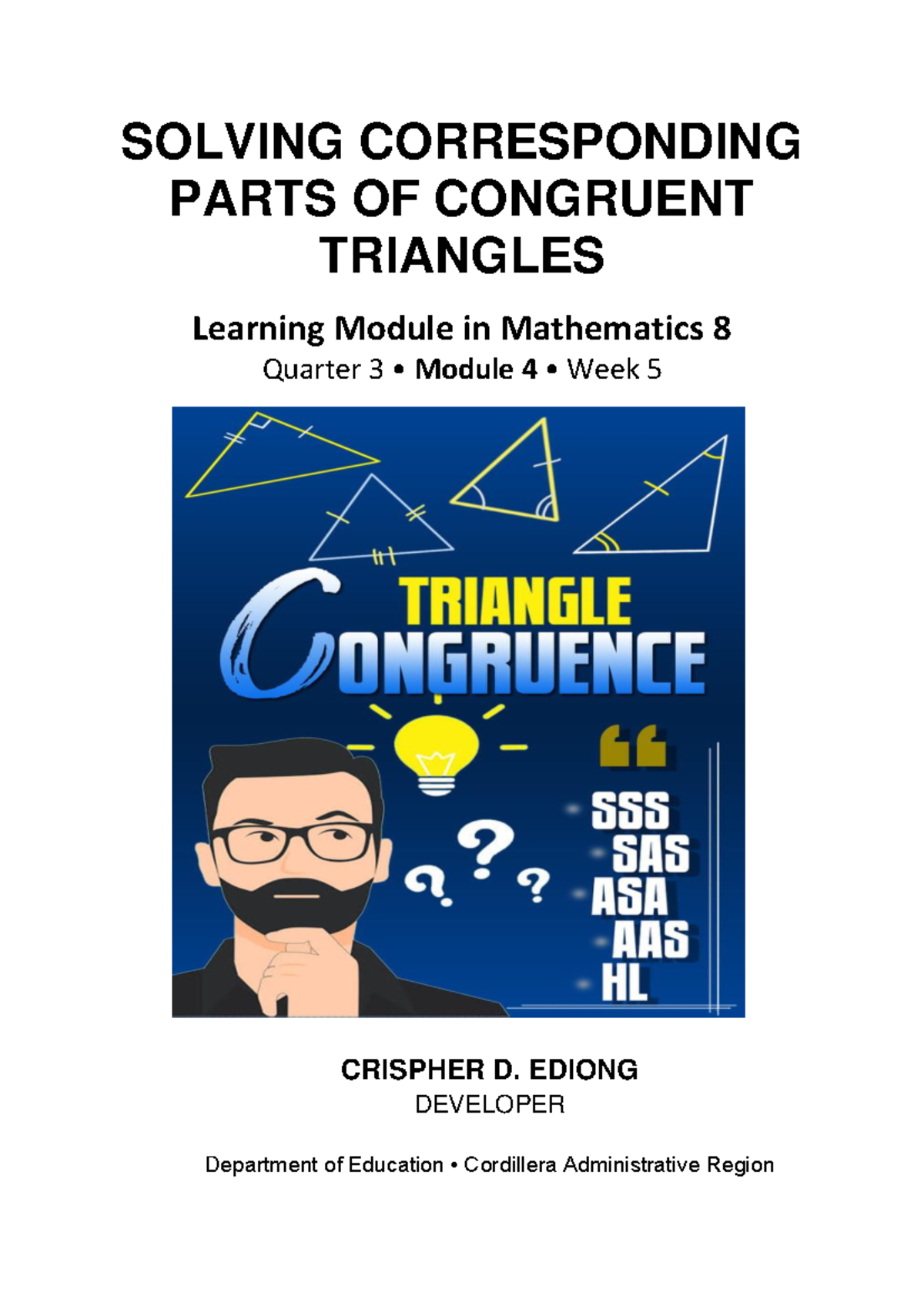 Math8 Q3 Week5 - Mathematics 8 Quarter 3 modules - SOLVING ...