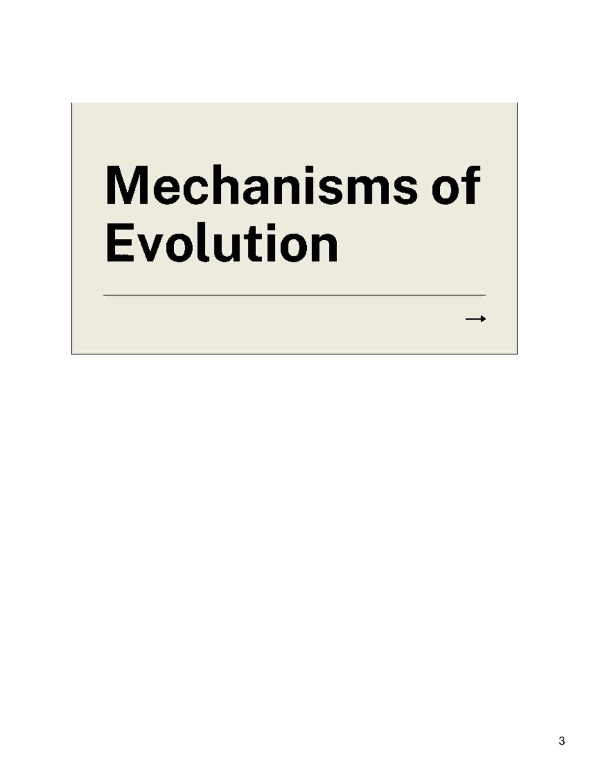Mechanisms of Evolution (BIO 101): Mutation, Drift, Gene Flow ...