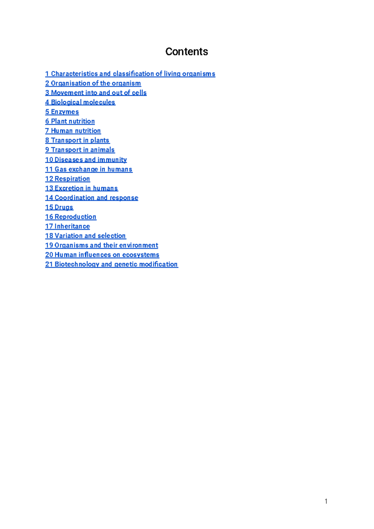 Biology 101: Comprehensive Study Guide on Living Organisms and ...