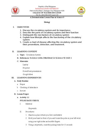 Science 10 Q3 Module 1: The Endocrine System - Glands & Hormones - Studocu