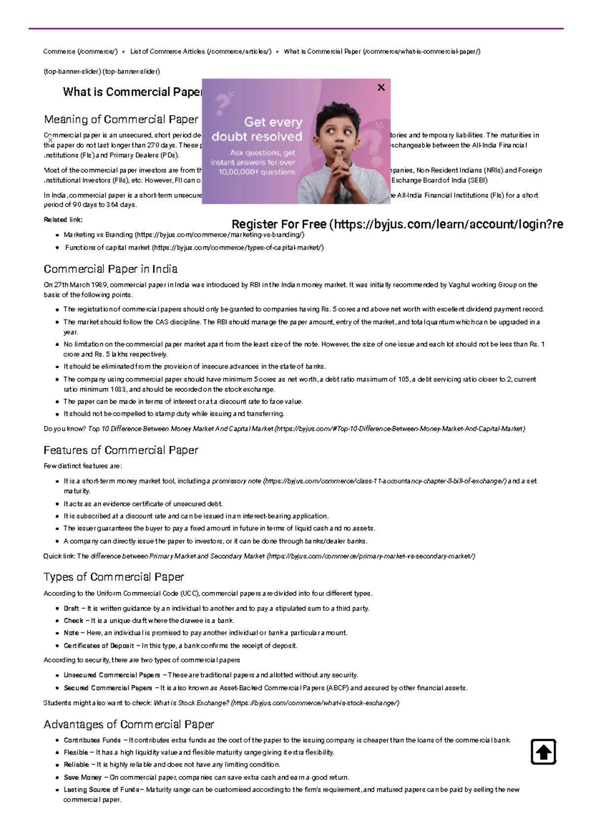 Understanding Commercial Paper: Definition, Types, Advantages, and ...