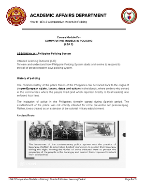 LEA 3 Industrial Security Management - INTRODUCTION TO INDUSTRIAL ...