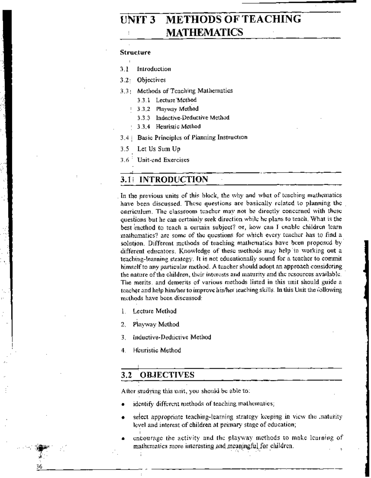 Methods of Teaching Mathematics - Unit 3 Overview and Strategies - Studocu