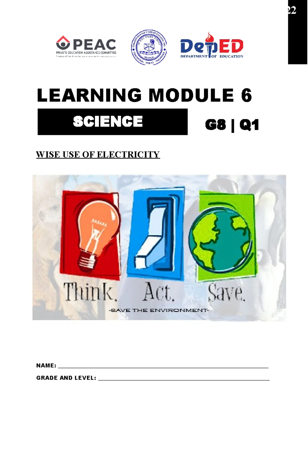Grade 11 Physical Science - Module 1 (Q3) - LEARNING MODULE 1 PHYSICAL ...