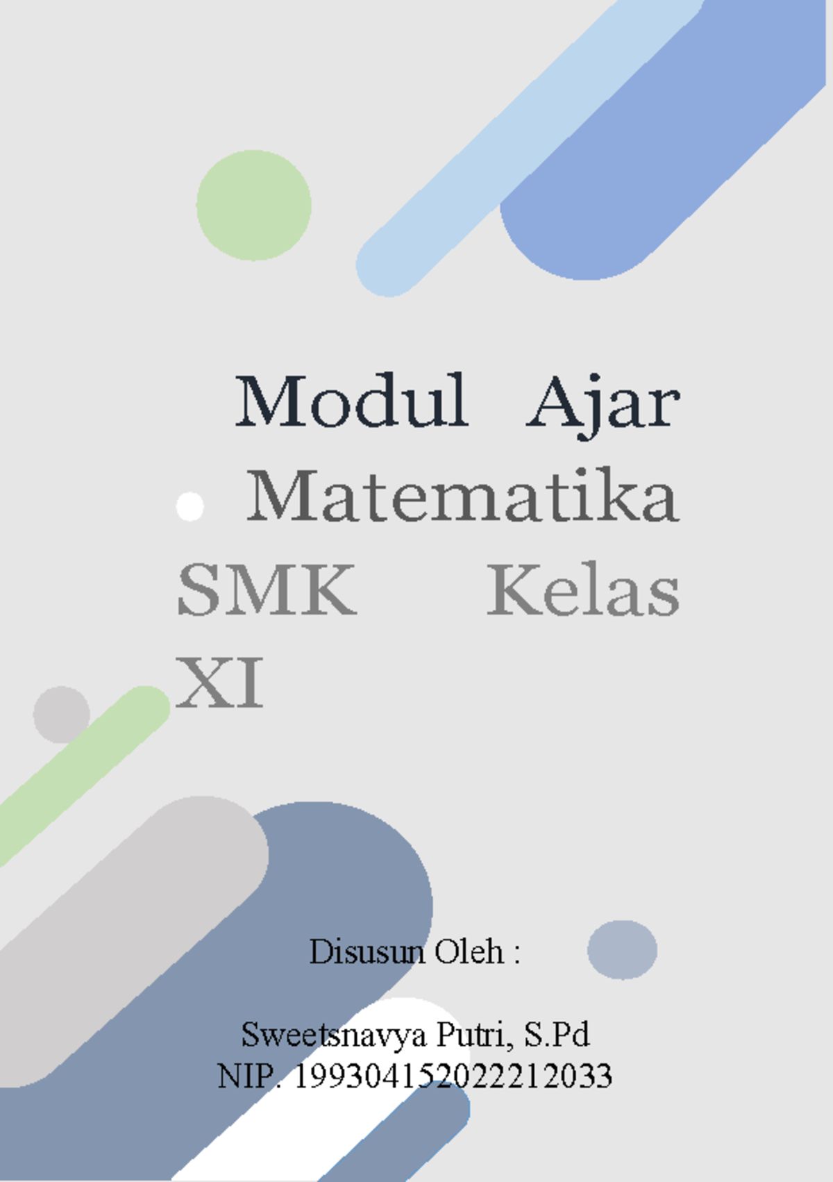 Modul Ajar Matematika SMK Kelas XI: Pembelajaran Matriks dan Fungsi ...
