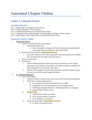 Chapter 7 Notes The Legislature - Chapter 7 Notes: The Legislature The ...
