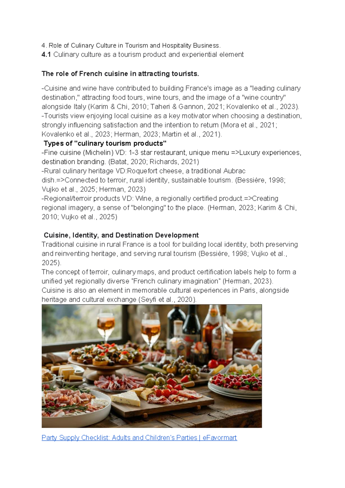4. Culinary Culture's Impact on Tourism & Hospitality (Food1) - Studocu