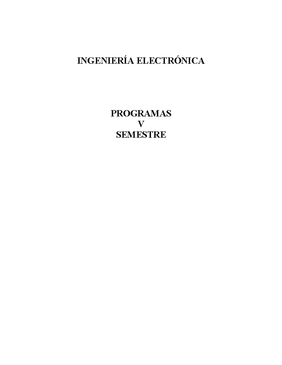 Electrónica V Semestre - Pensum 2000 - Universidad Nacional ...