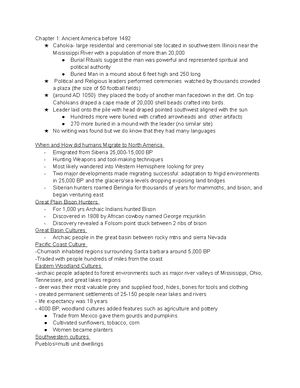 N307 final topics - notes - HIST-120 - Possible case studies ...