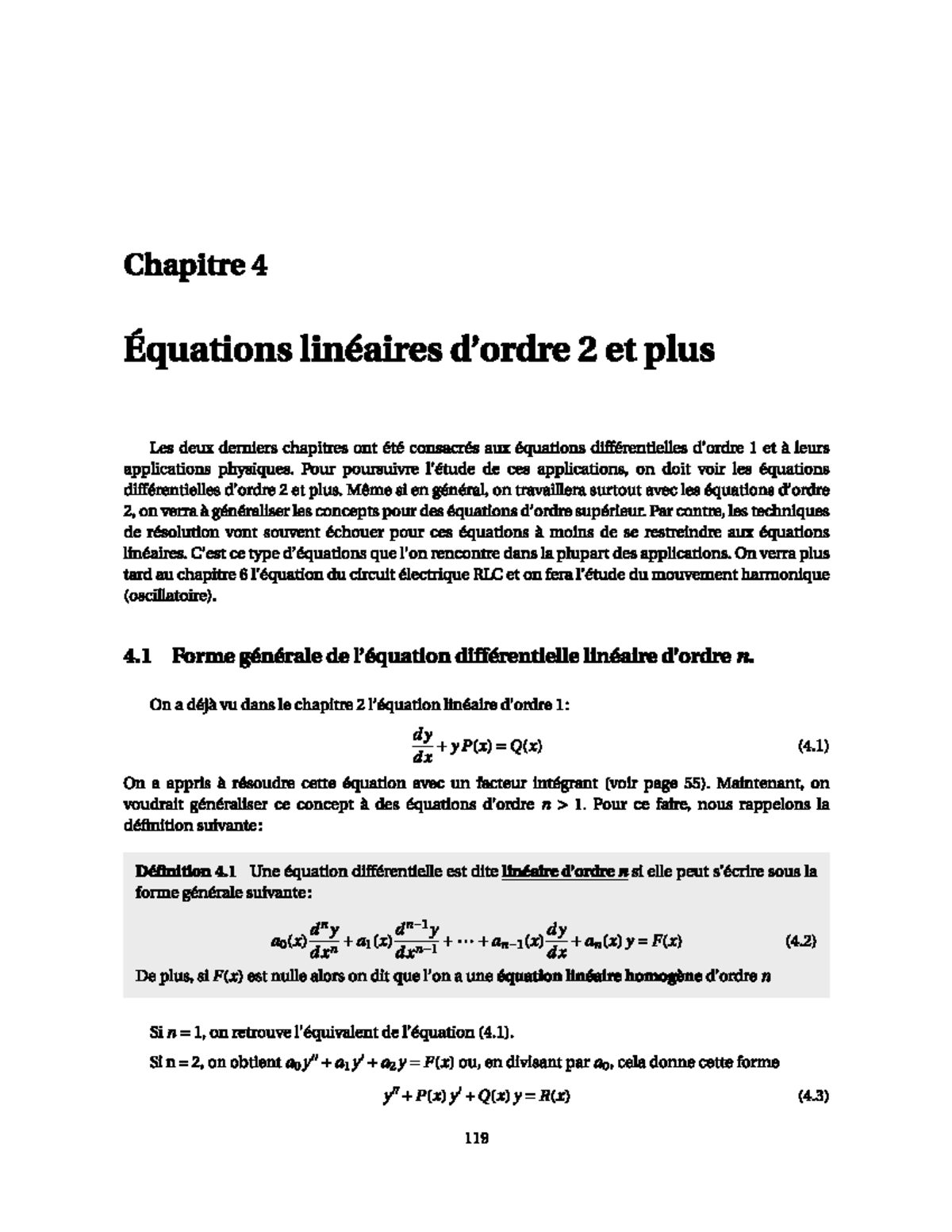 Chapitre 4 - Équations Linéaires 2 et Plus | Math265 - Studocu