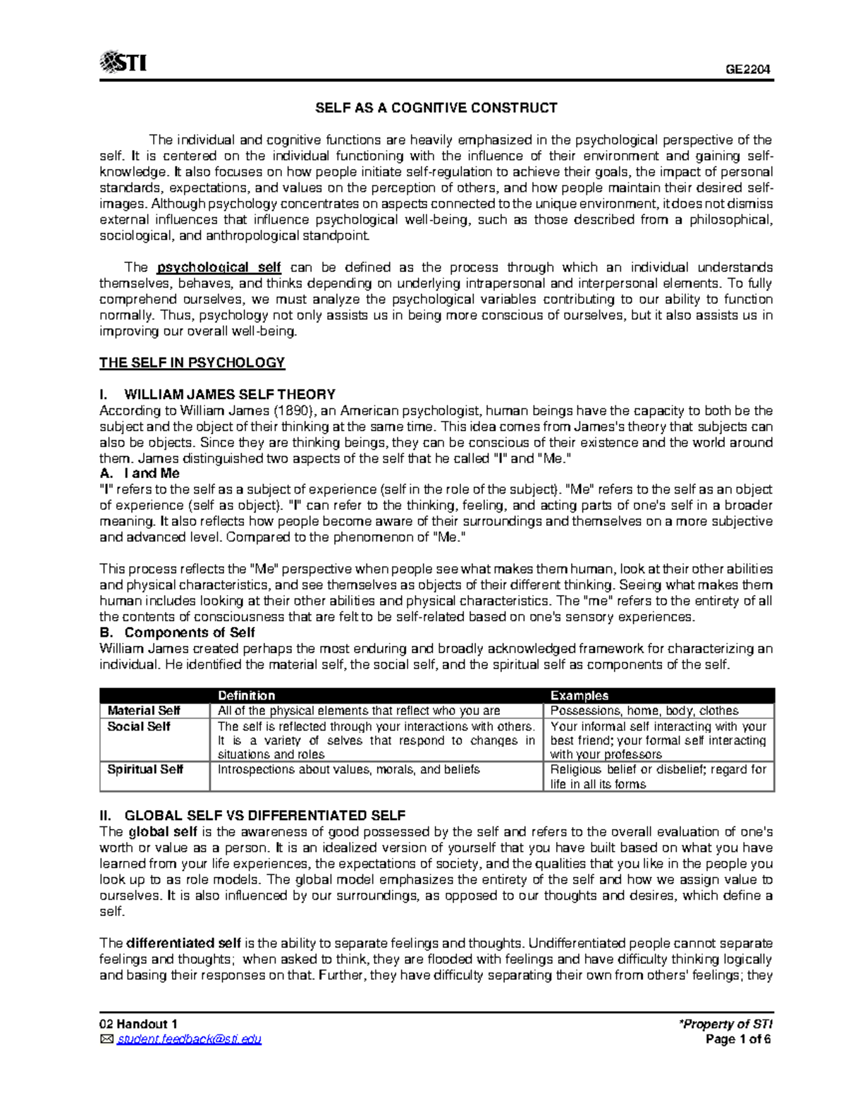 02 Handout 118 - this is for uploading - 02 Handout 1 *Property of STI ...
