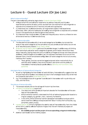 Lecture 4 - IOC - Double Deviance: Gendered Constructions of ...