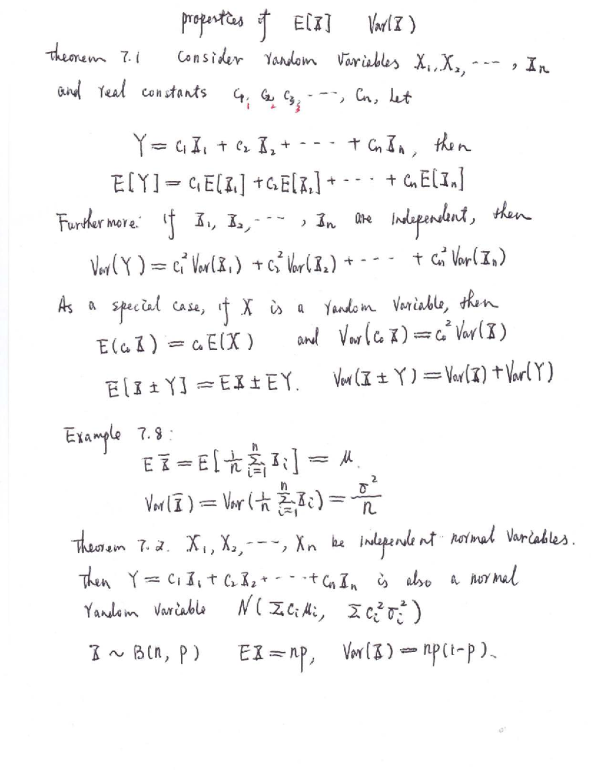 Cumulative Frequency Distribution and Properties of Var(X) - Stat 101 ...
