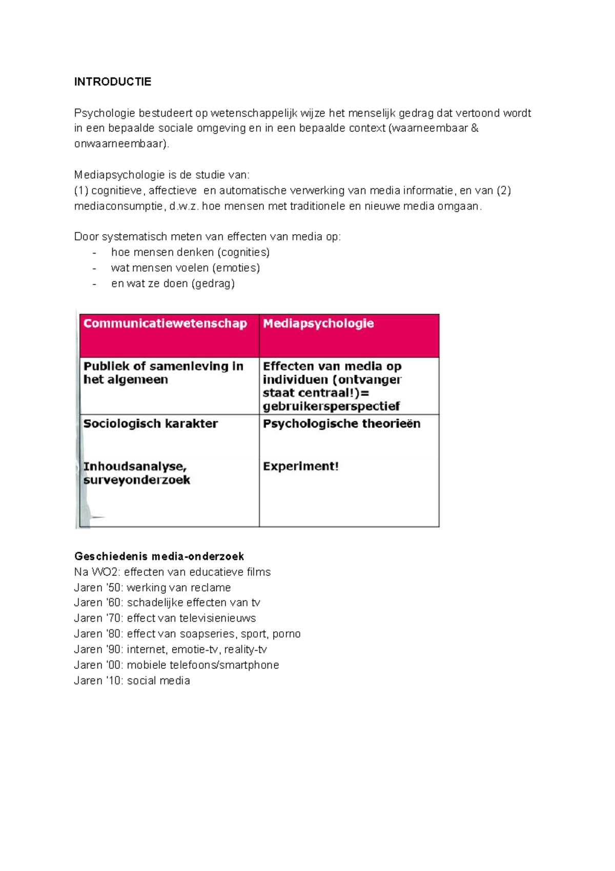 Communicatietheorie 4: Inzicht in Mediapsychologie en ...