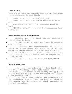 Readings IN Philippine History LIFE AND Works OF RIZAL - READINGS IN ...