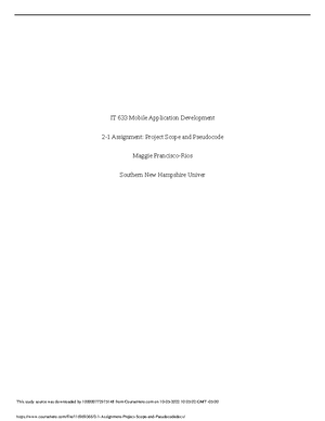 IT 633 4-1 Assignment - IT 633 Mobile Application Development 4-1 ...
