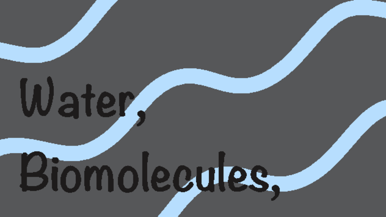 Water & Biomolecules: Properties, Functions, and Enzyme Interactions ...