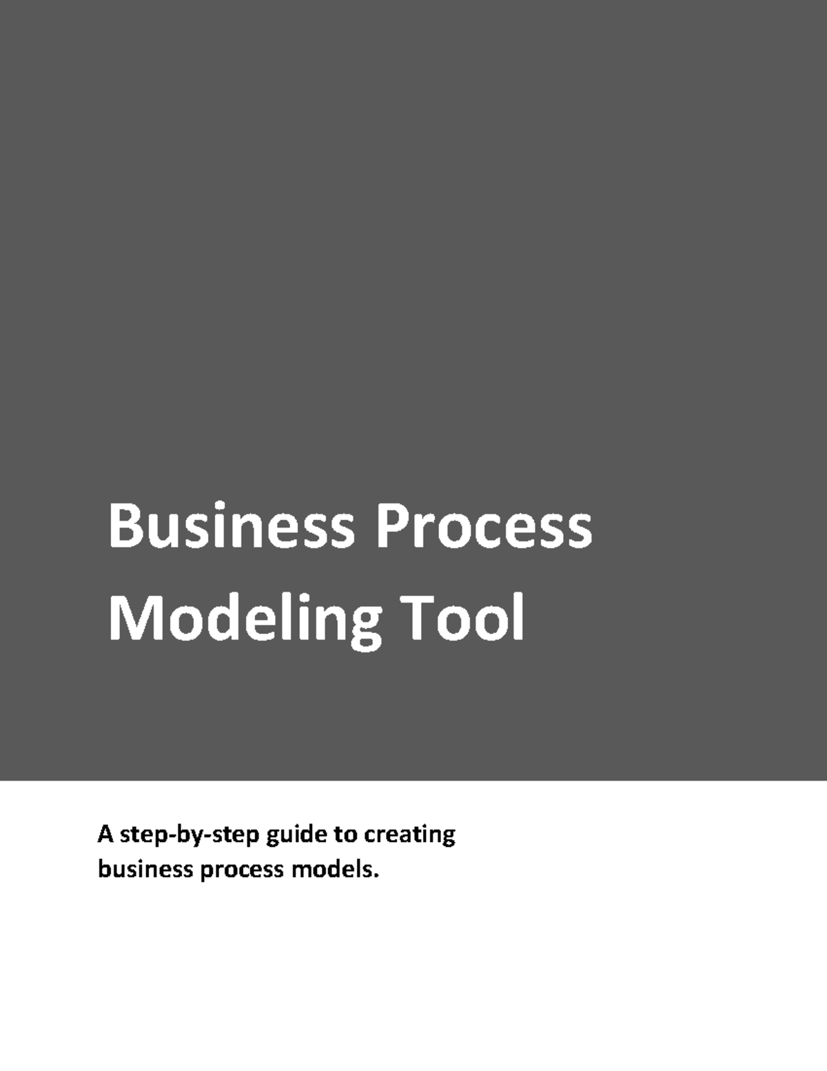 Business Process Modeling Tool: A Comprehensive Guide for BPR - Studocu