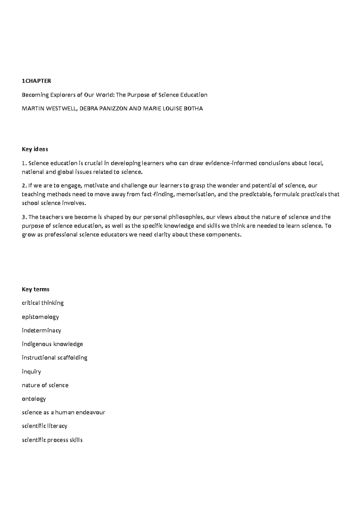 Chapter 4 - NATURAL SCIENCES - 4CHAPTER Engaging Learners in Science ...