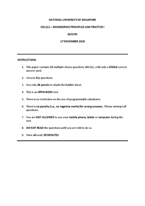 CG2027 assign 4 - solution - National University of Singapore ...