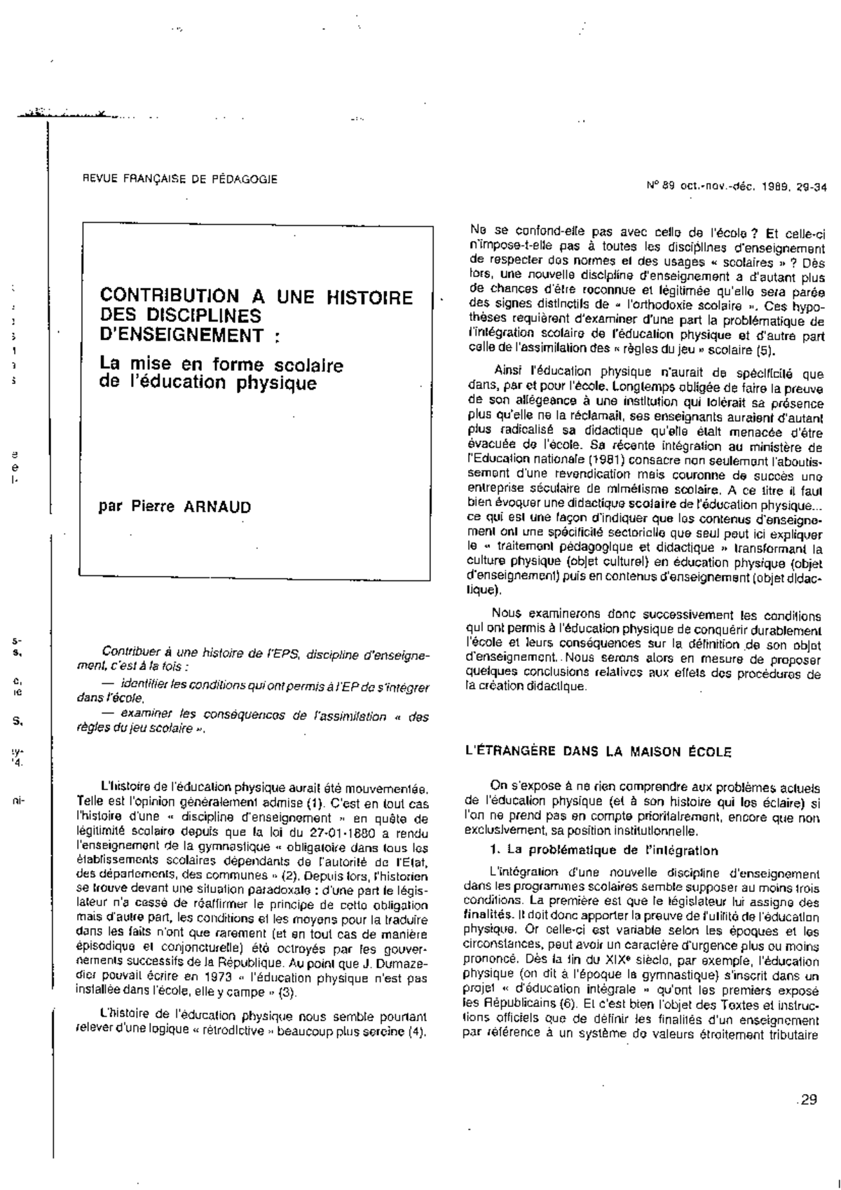 Pierre Arnaud Contribution +á une historie des disciplines d ...
