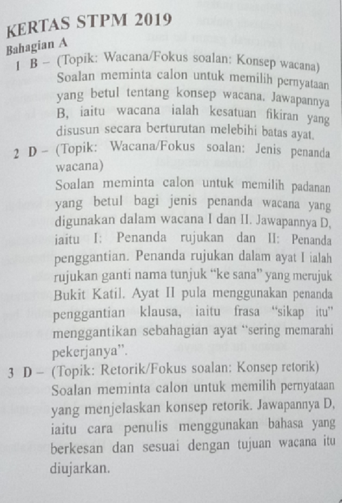 Skema Jawapan STPM BM 2019: Panduan Lengkap dan Tips - Studocu