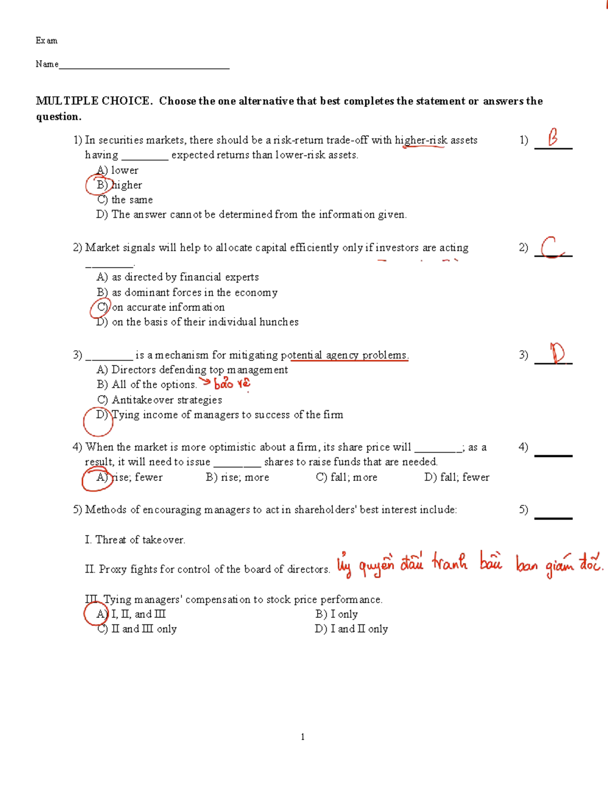 Chapter 1 Quiz Answers - Exam MULTIPLE CHOICE - Studocu