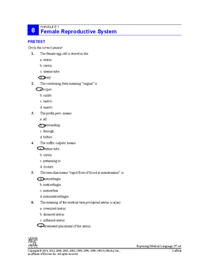 Chapter 002 HPRS1206 - 2 Handout 2. Body Structure, Color, and Oncology ...