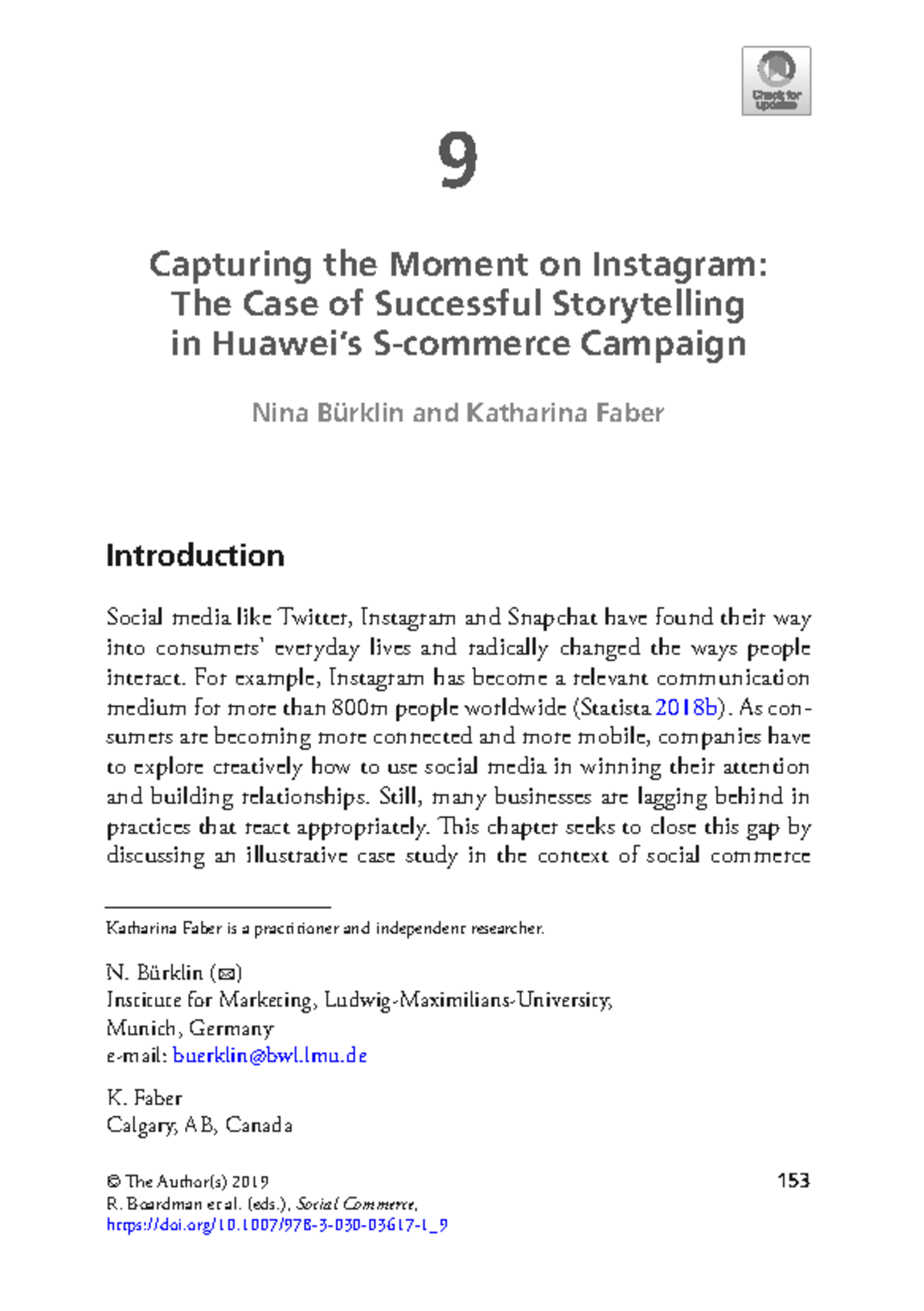 Social Media Advertising: Case Study on Instagram Storytelling - Studocu