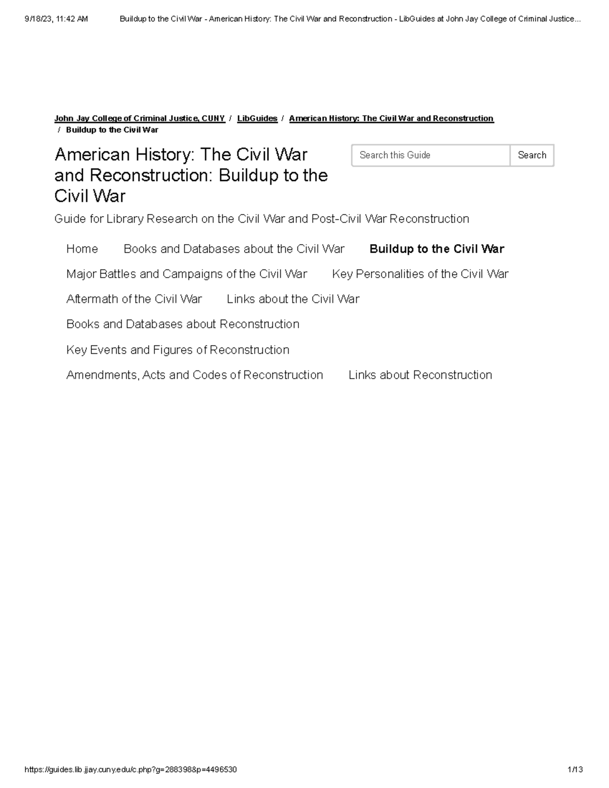 Buildup to the Civil War: Key Events & Figures (AMH 2020) - Studocu