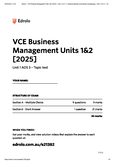 Business Management- Unit 1 - Grade: 11 - Victorian Certificate of ...