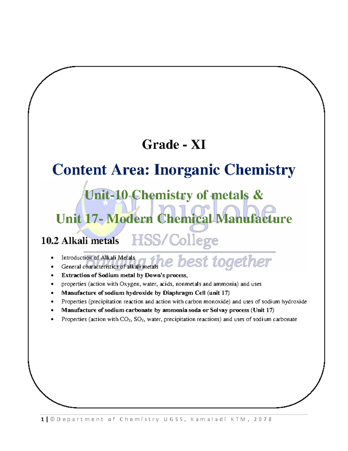 Alkali Metals: Characteristics, Extraction, and Uses - Chemistry UGSS ...