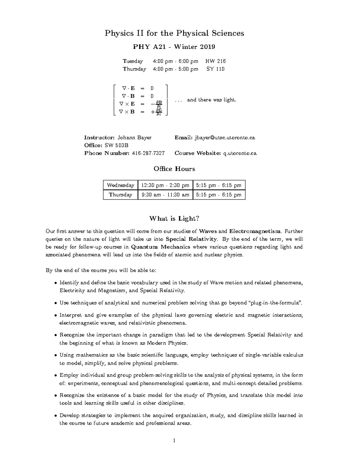 PHYA21 Winter 2019 Lecture Notes: Understanding Light and Waves - Studocu