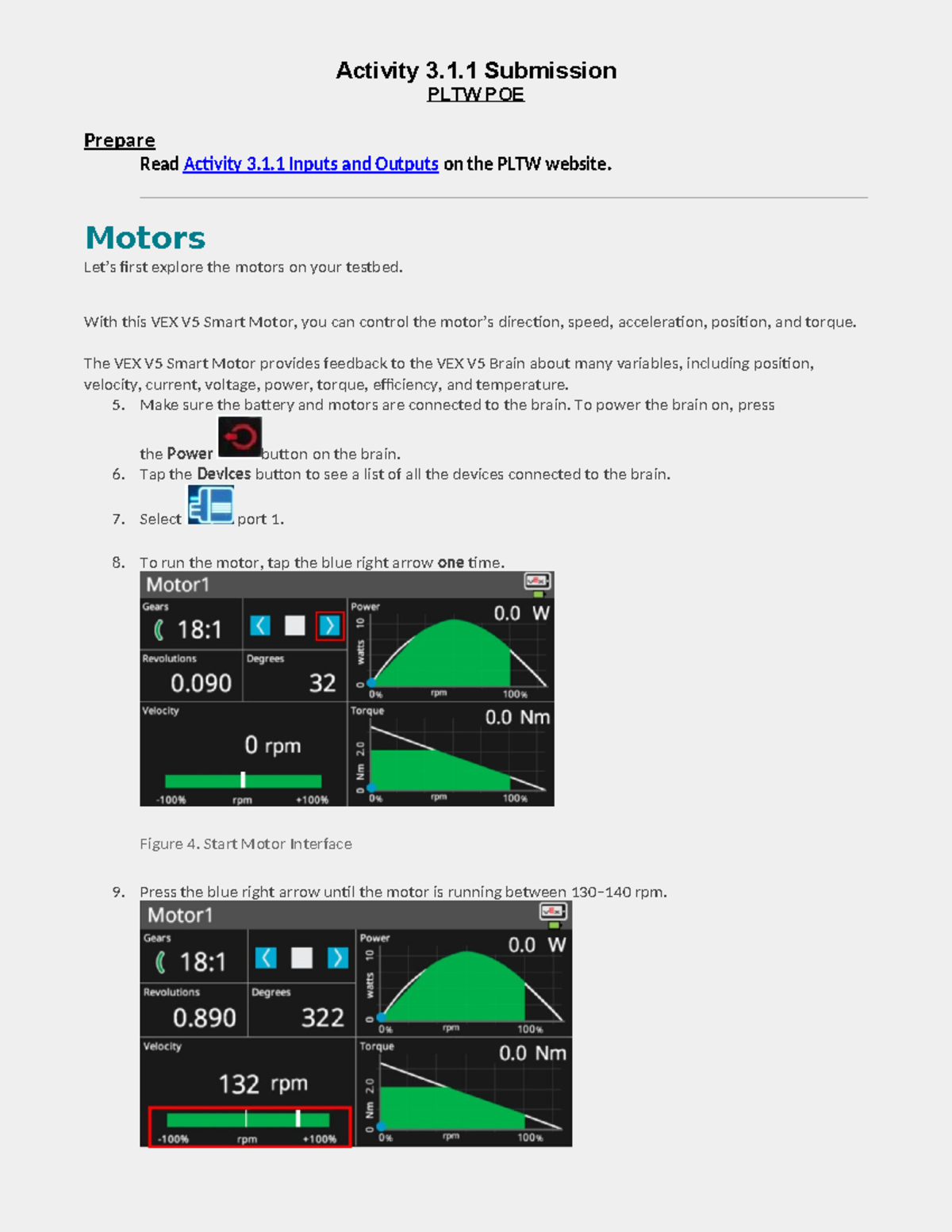 POE A311 - To study - PLTW POE Prepare Read Activity 3.1 Inputs and ...