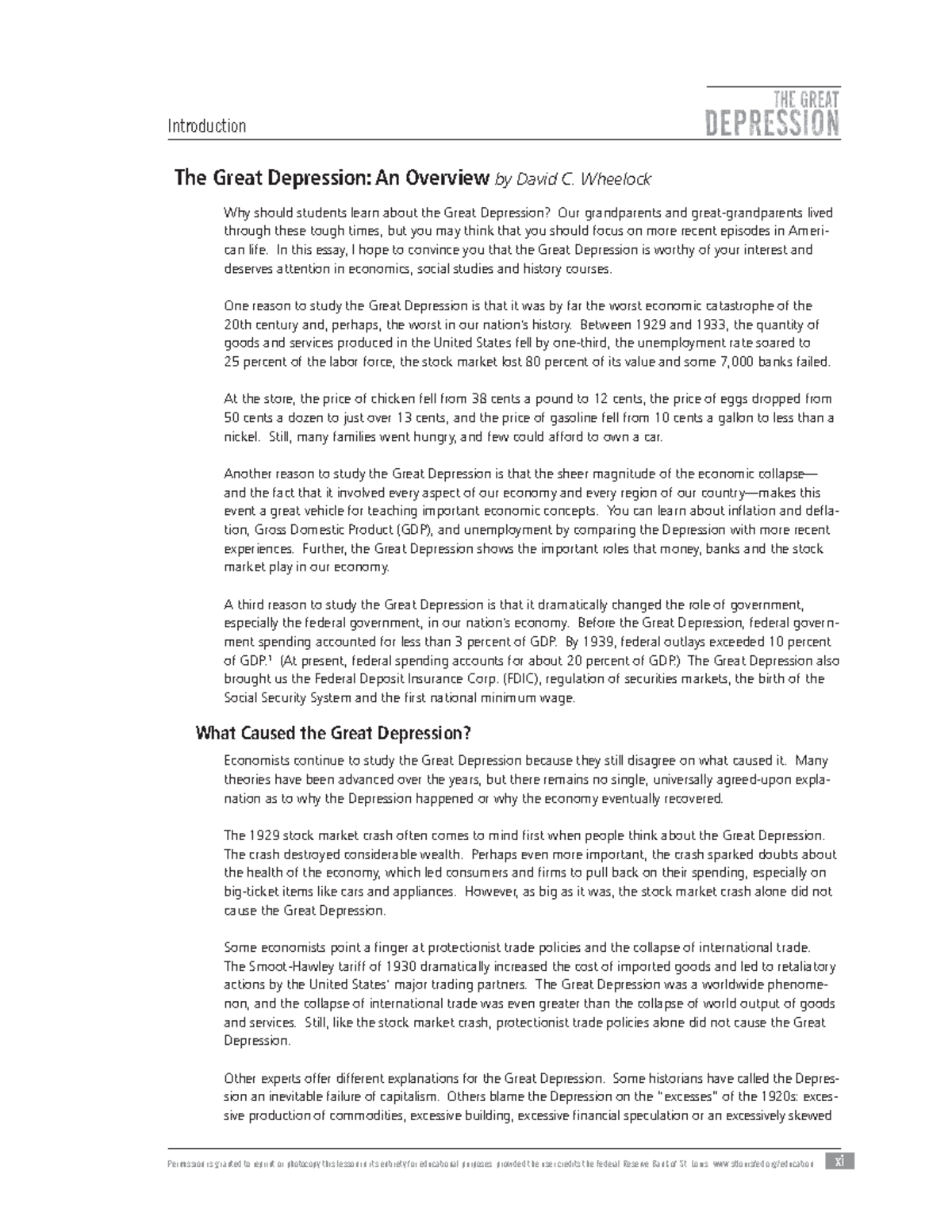 The Great Depression: Causes, Effects, and Recovery (ECO 101 ...