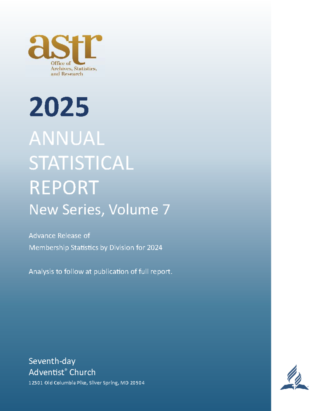 ASR2025A - Annual Statistical Report of SDA Membership for 2024 - Studocu